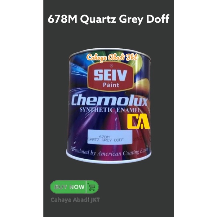 Jual Cat Minyak Kayu Besi SEIV 678M Quartz Grey DOFF 1liter | Shopee Indonesia