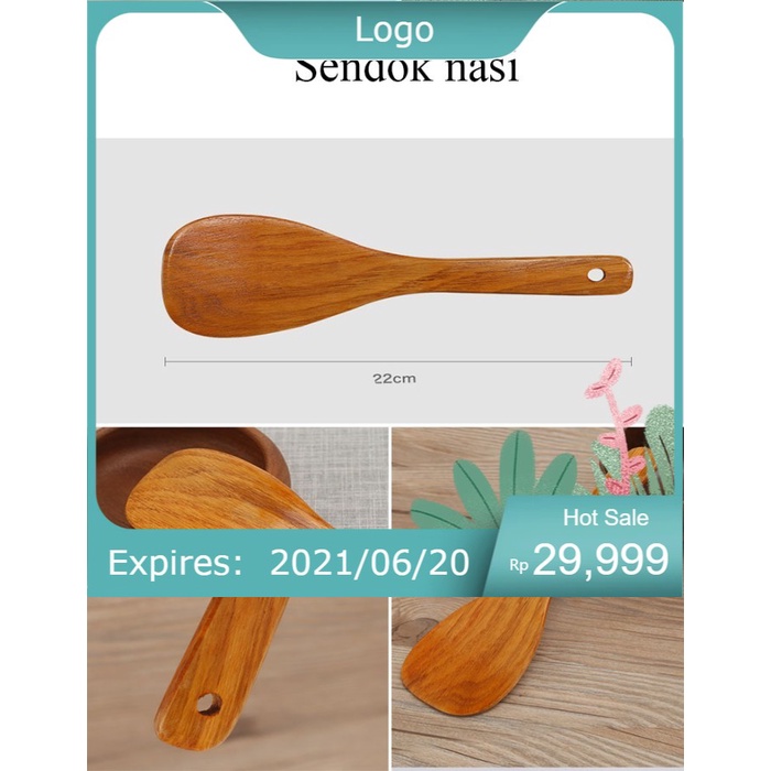 Jual Alat Masak Kayu/Sutil Kayu/Sodet Kayu/Centong Kayu - centong nasi ...