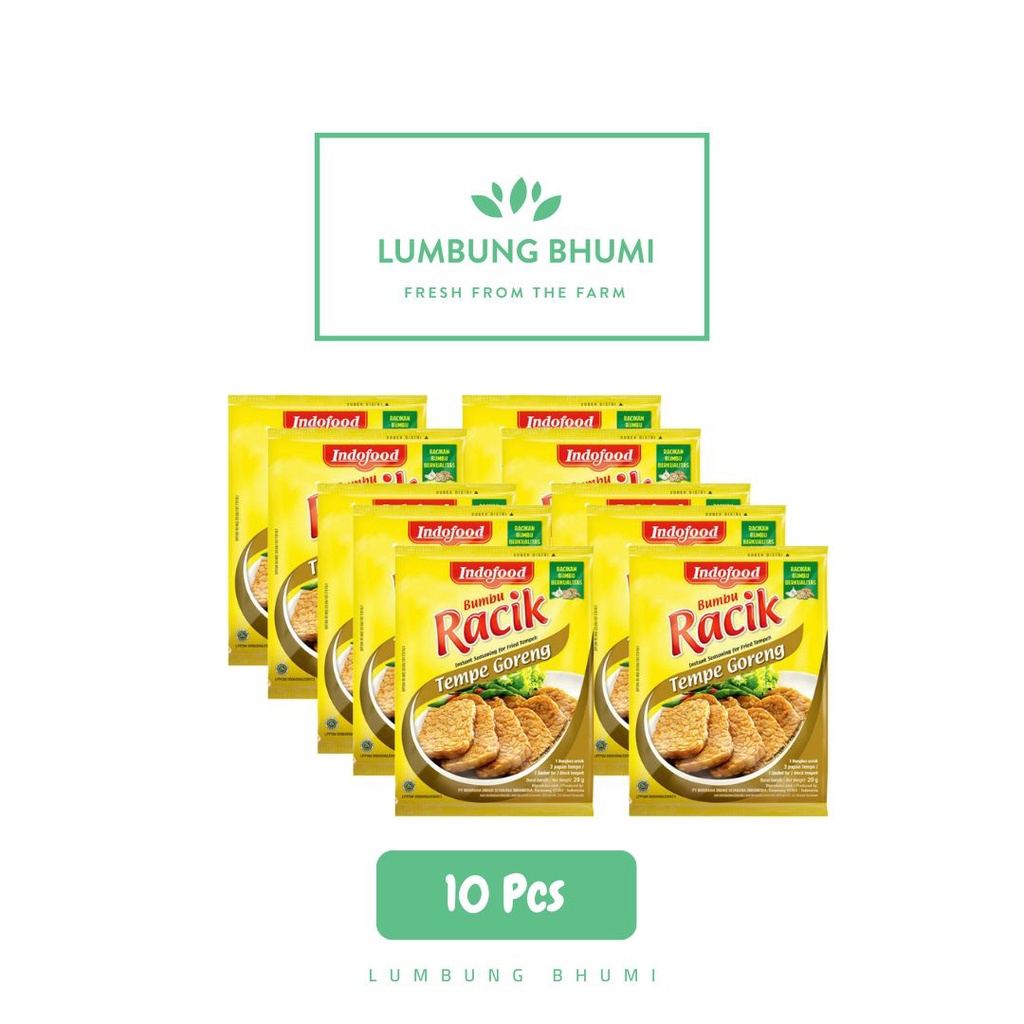 Jual RACIK Bumbu Tempe Tahu Goreng 20 Gr 1 Rcg 10 Pcs - Lumbung Bhumi ...