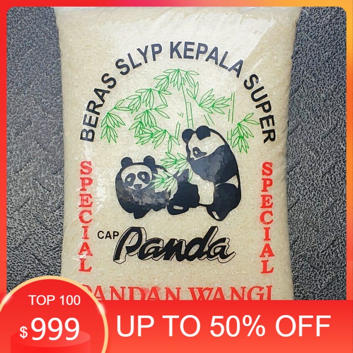 Jual BERAS PANDAN WANGI - CAP PANDA - KEMASAN 5KG - 5 LITER | Shopee ...