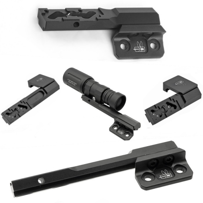 Jual Haley Reps Thorntail 2 Short Mlok Picatinny Light Mount AEG GBBR ...