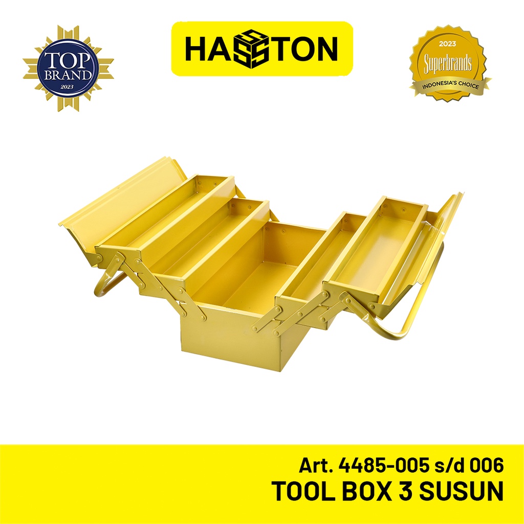 Jual Hasston Tool Box 3 Susun Kuning / Toolbox Besi / Kotak Perkakas (4485) | Shopee Indonesia