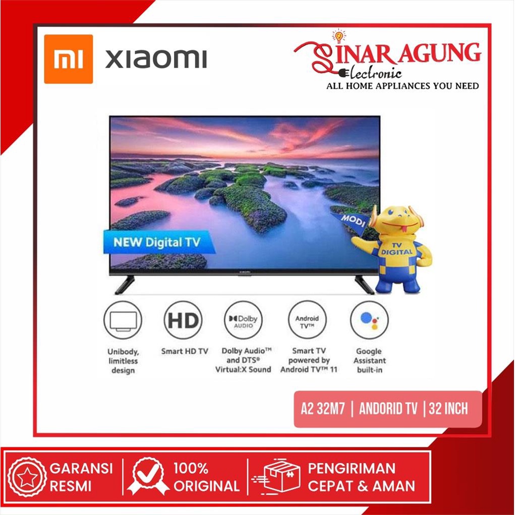 Jual XIAOMI TV A2 32" 32M7 DIGITAL ANDORID TV HD GARANSI RESMI 100% ORI ...
