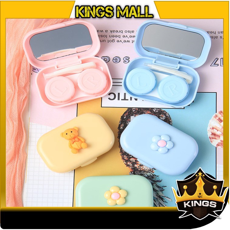 Jual KINGS - 5987 Tempat Softlens Warna Pastel / Kotak Softlens ...