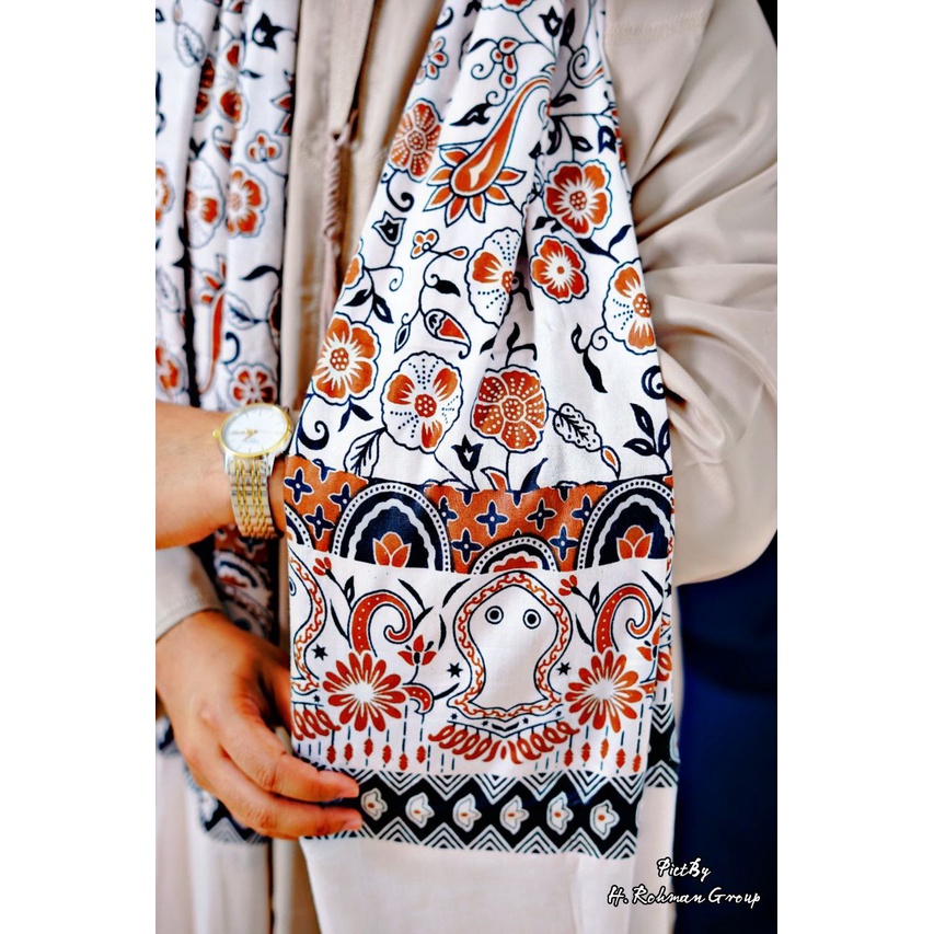 Jual Sorban Habib Bahar Bahan Rayon Goyor Motif Batik Terompah Surban ...