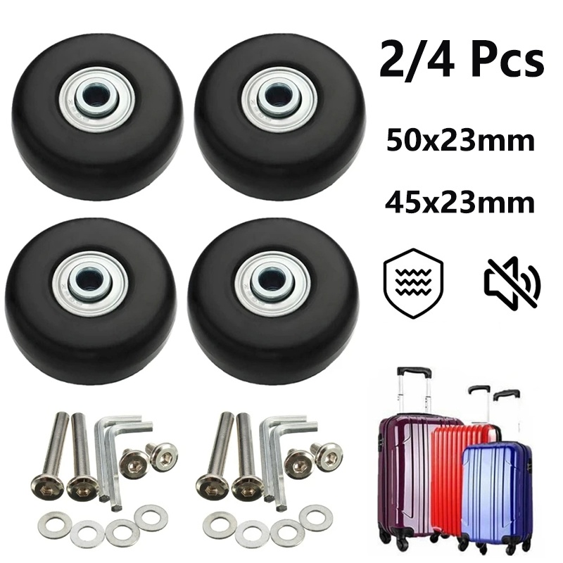 Jual 2/4Pcs Suitcase Wheels Roda Koper Pengganti Karet Roda Universal ...