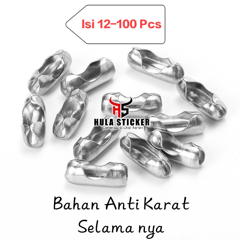 Jual [12PCS - 100PCS] Pengait Kalung Rantai Bambu Bola Lada Kait ...