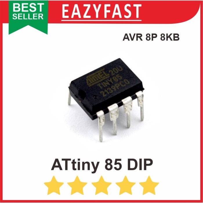 Jual IC Atmel ATTiny85 ATTiny AT Tiny 85 Chip Micro Mikro Controller uC | Shopee Indonesia