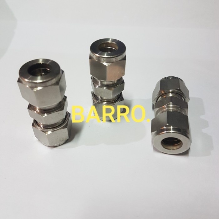 Jual Union Connector Stainless SS 316 OD 3/8 Inch Konektor Tubing ...