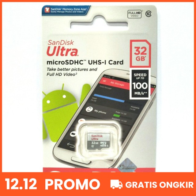 Jual Micro SD Card Ultra / Memory Card / MMC 32GB / 32 GB Class 10 ...