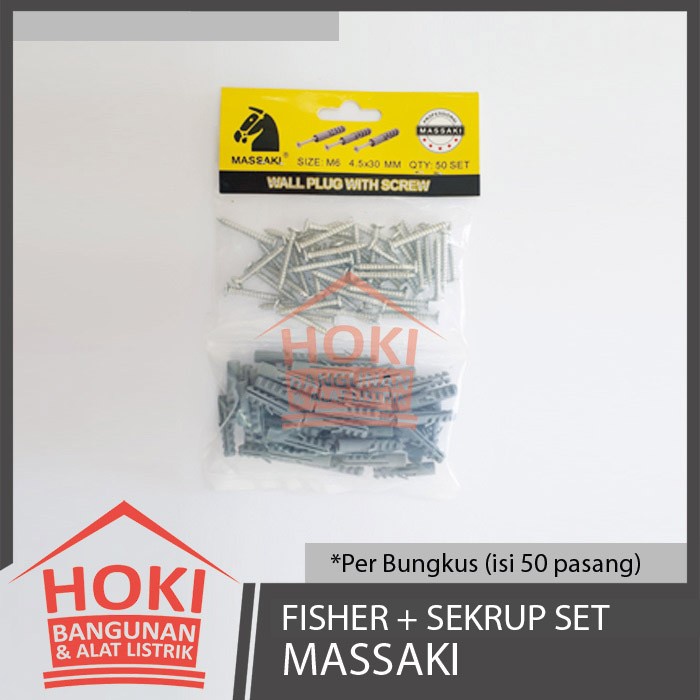 Jual PISER + SEKRUP SET (50set) S6 S8 MASSAKI - Piser Angkur Beton | Shopee Indonesia