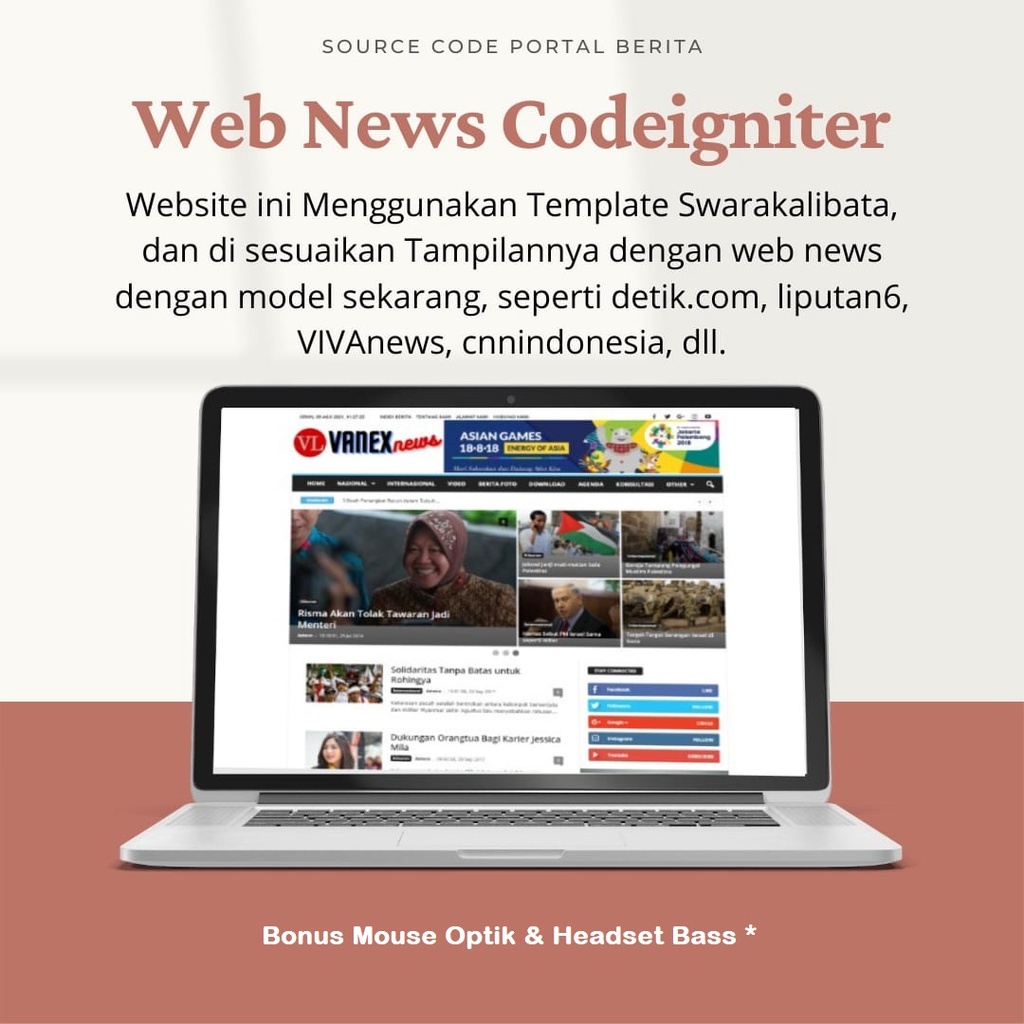 Jual Source Code Website Berita Codeigniter 3 | Shopee Indonesia