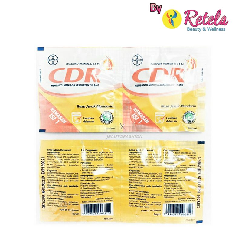 Jual CDR JERUK MANDARIN 1 STRIP 2 TABLET | Shopee Indonesia