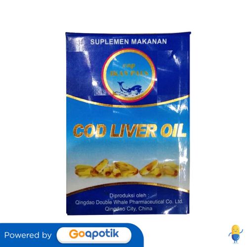 Jual Cap Ikan Paus Cod Liver Oil Botol 50 Kapsul | Shopee Indonesia