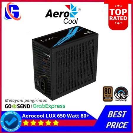 Jual PSU Aerocool LUX 650 Watt 80+ Bronze | Power Supply 650W | Shopee Indonesia