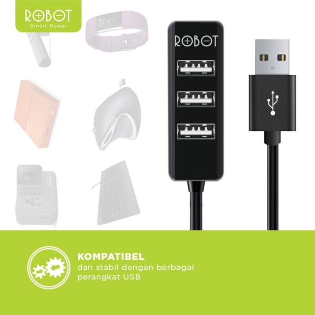 Jual Usb Hub Robot H140 4Ports Usb HUB 80cm Original Sambungan Cabang ...