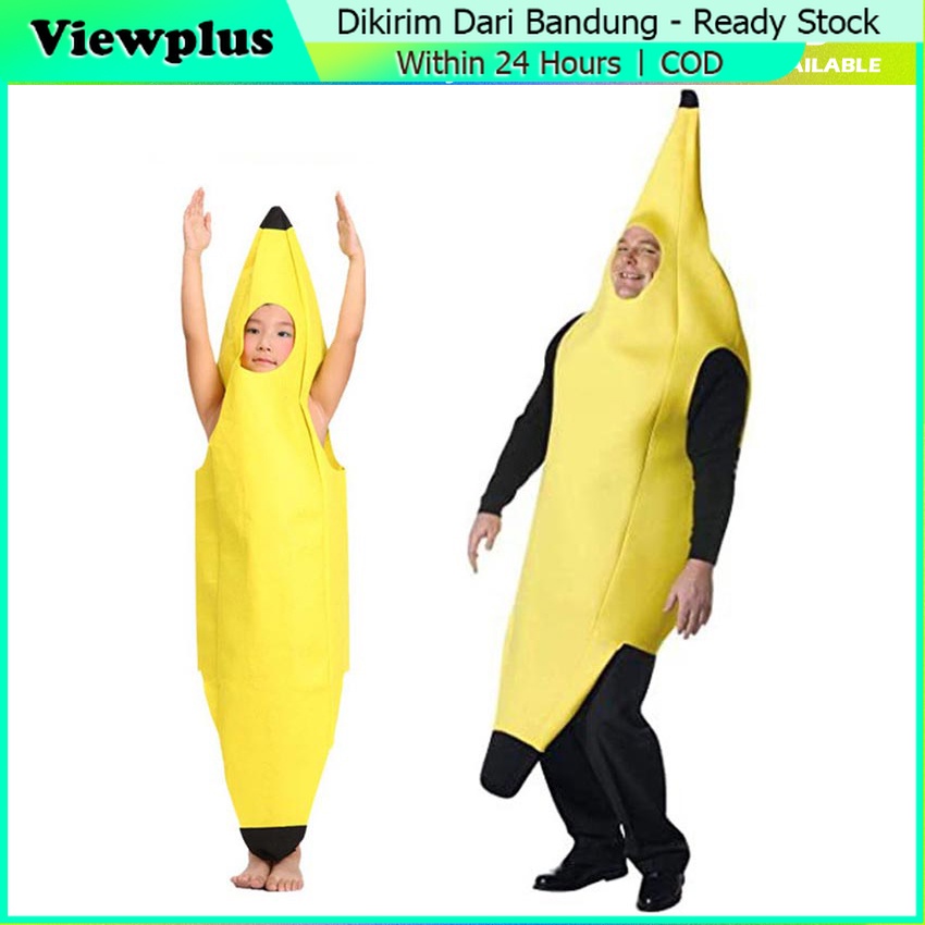 Jual Kostum Banana Cute Anak Dewasa Kostum Buah Pisang Maskot Costume ...