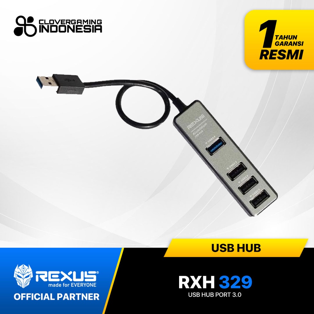 Jual Rexus USB HUB V.3.0 1 Port V.2.0 3 Port H329 4 Port - RXH-329 | Shopee Indonesia