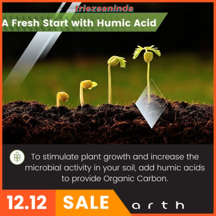 Jual Pupuk Humic Acid Humus 1 KG, Asam Humat 1KG, Humic Acid Pembenah ...