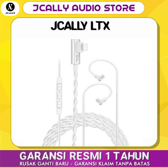 Jual JCALLY LTX 8 Core Lightning C100 Chip Earphone Upgrade Cable With ...