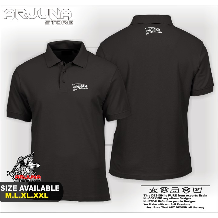 Jual Poloshirt / Kaos Polo Band Rocket Rockers Star Version Logo ...