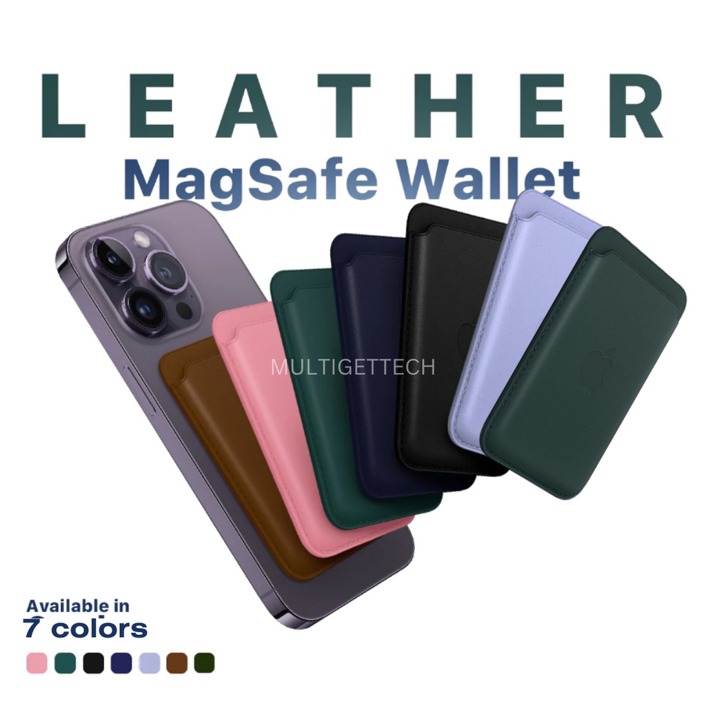 Jual iPhone Leather Wallet MagSafe Dompet Kartu Magnetic Case Card ...