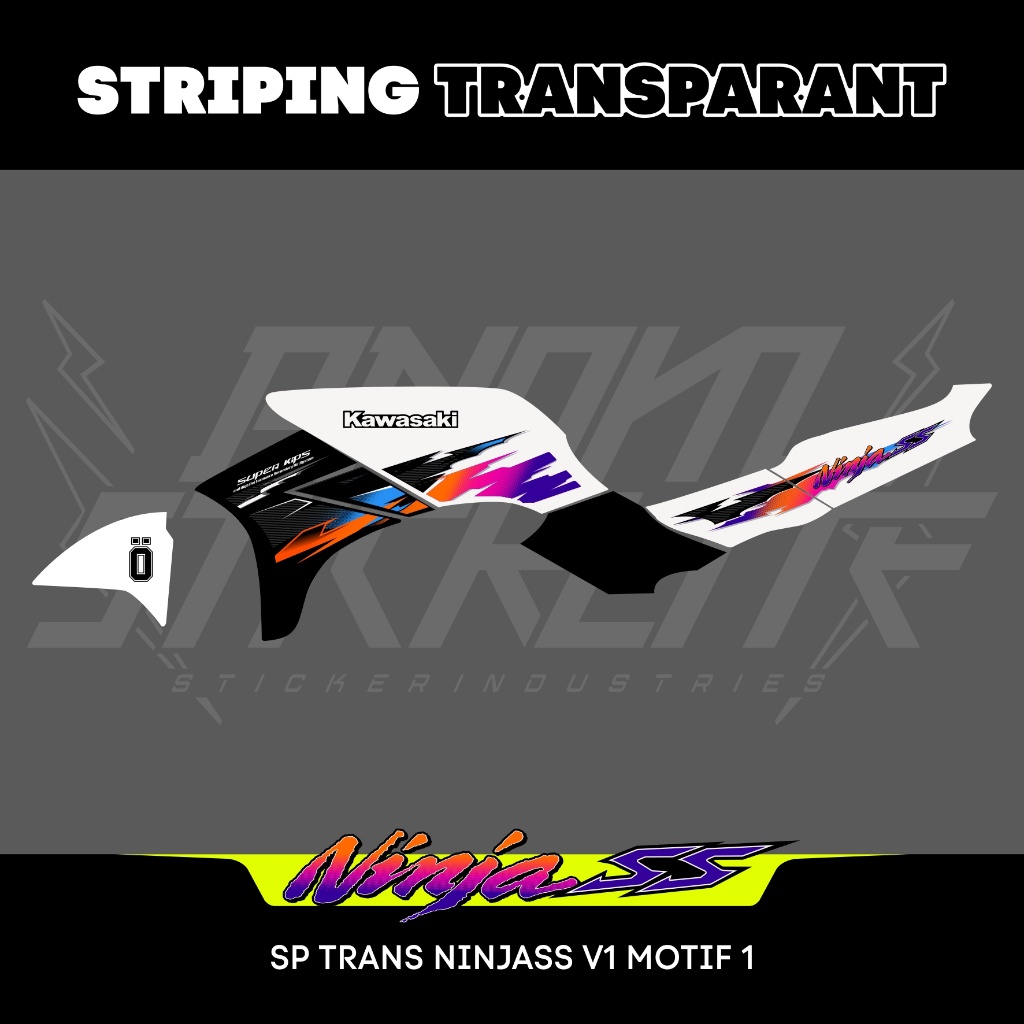 Jual STRIPING TRANSPARAN UV NINJA R STICKER VARIASI NINJA SS STIKER ...