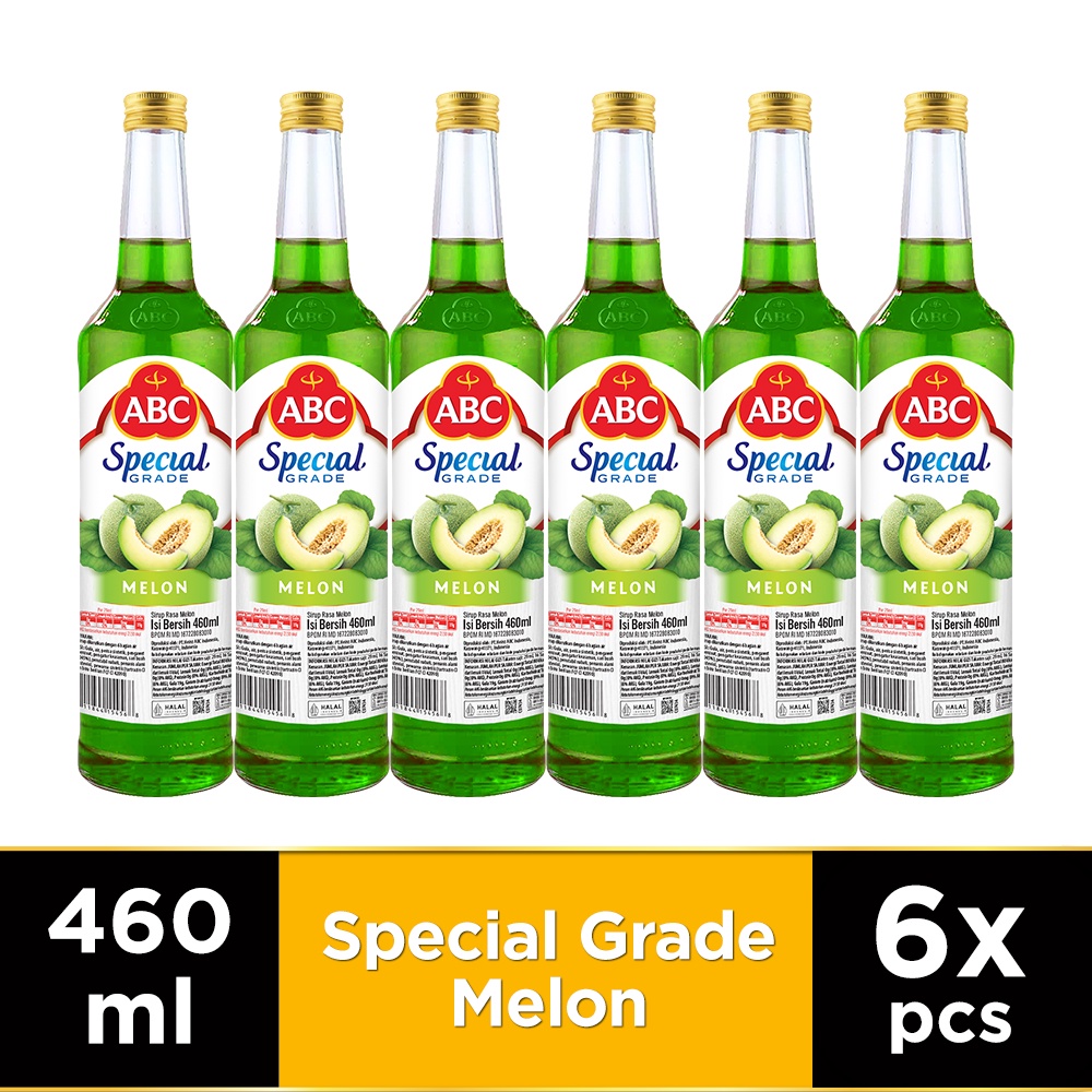 Jual ABC Sirup Special Grade Melon 460 ml - Multi Pack 6 pcs | Shopee ...