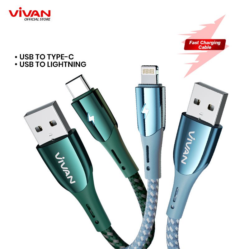 Jual VIVAN Kabel Data Iphone VZL100S / Micro VZC100S / Cable Data Seri ...