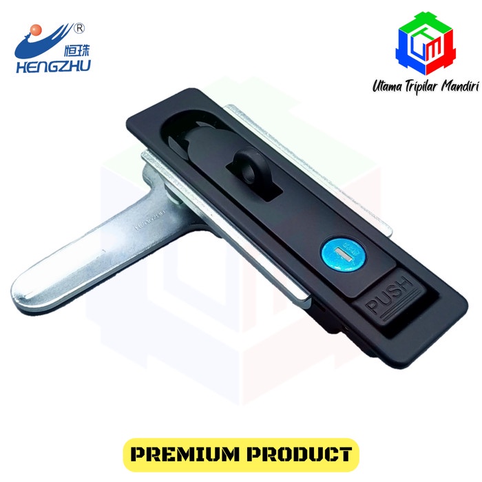 Jual Kunci Panel Push Lock MS 104C-1-1G.3 Uk.15cm Black Chrome Hengzhu ...