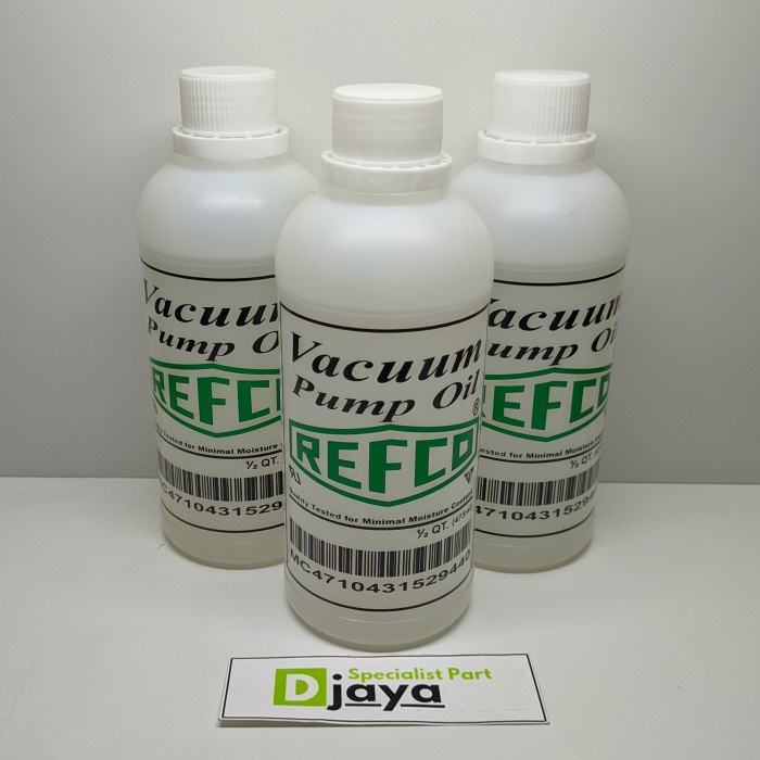 Jual Oil Vacuum Pump Refco Refrigerant 473ml | Shopee Indonesia