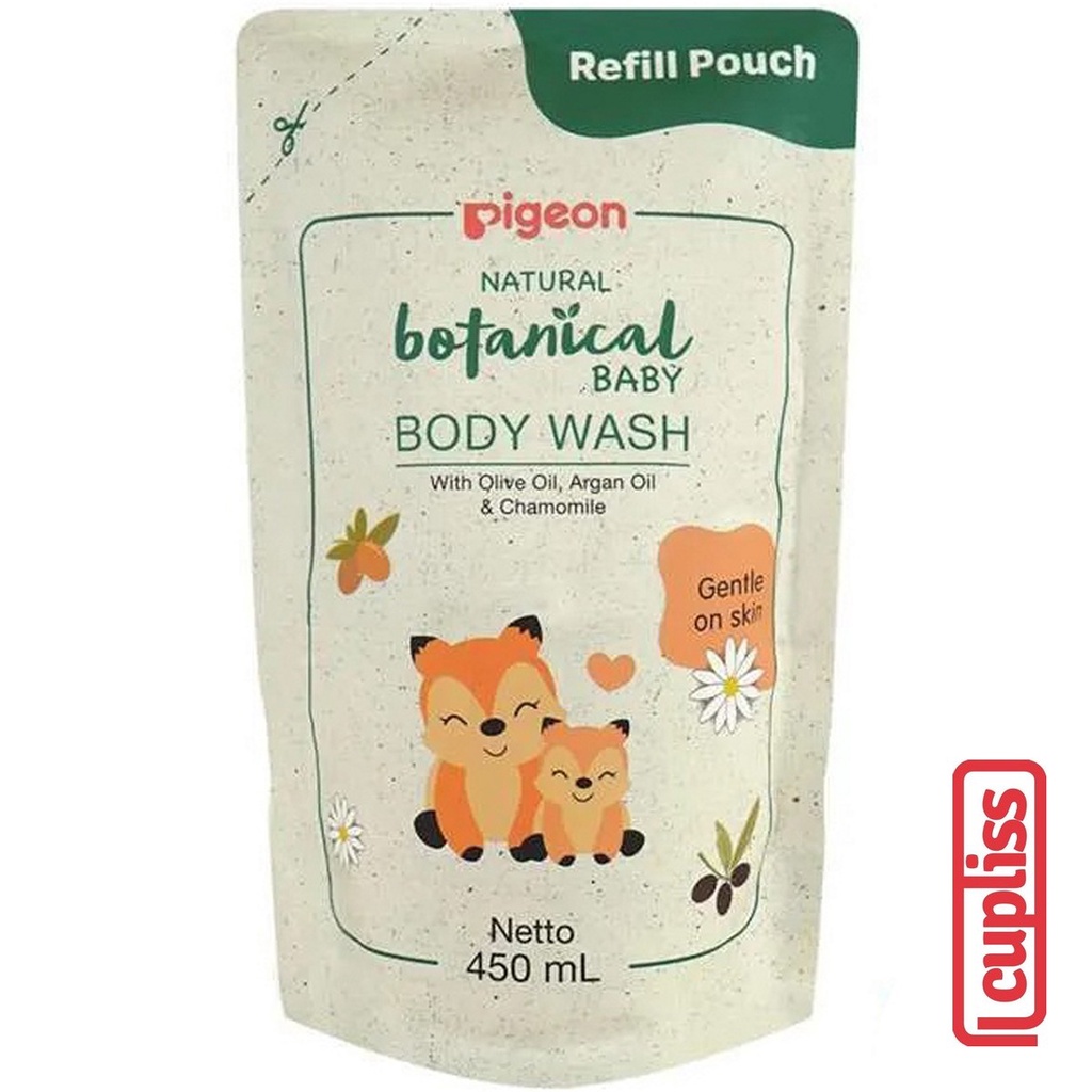 Jual PIGEON Botanical Baby 450ml Body Wash Refill Sabun Bayi | Shopee ...
