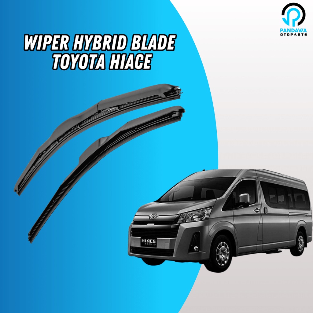 Jual 1 Set Wiper Hybrid Toyota Hiace Tanpa Rangka Besi Model Hybrid ...