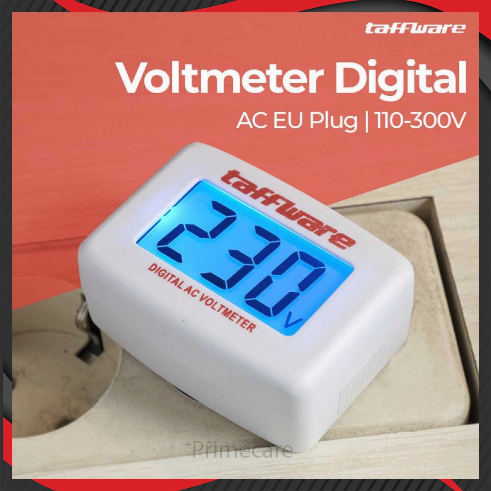 Jual Alat Pengukur Listrik Voltmeter Digital AC EU Plug 110-300V PK078 | Shopee Indonesia