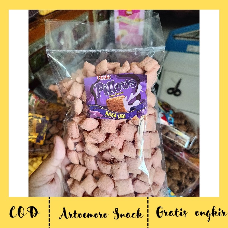 Jual AS Oishi Pillow Rasa Ubi / coklat Snack 250 Gram | Shopee Indonesia