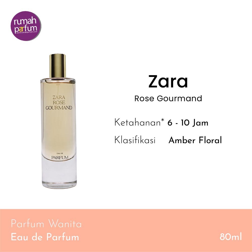 Jual Parfum Wanita Zara Rose Gourmand (80 mL) Perfume Cewek Tahan Lama ...