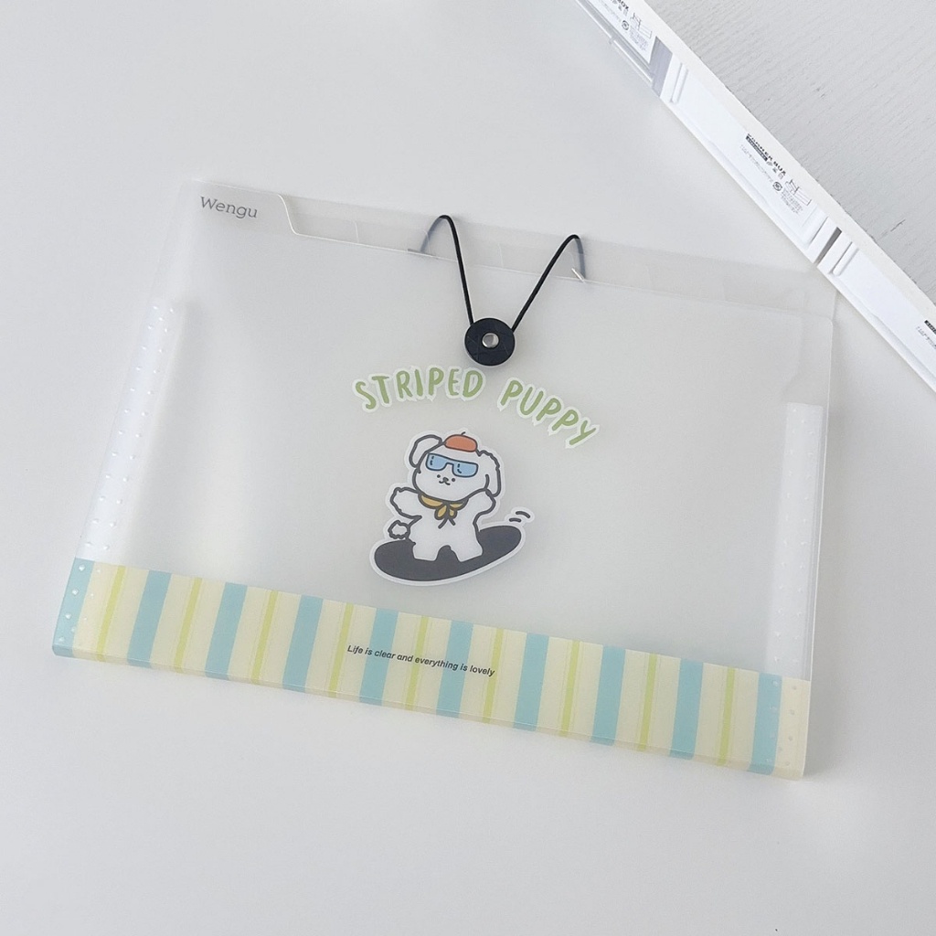 Jual Winzige Tas File A4 Lucu 8 Sekat Indeks Bahan Cute Puppy Document ...