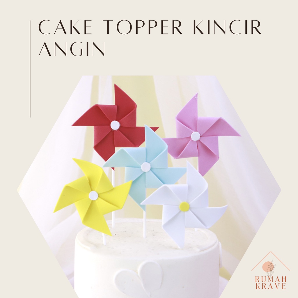 Jual RUMAH KRAVE - Cake Topper Kincir Angin Origami | Shopee Indonesia
