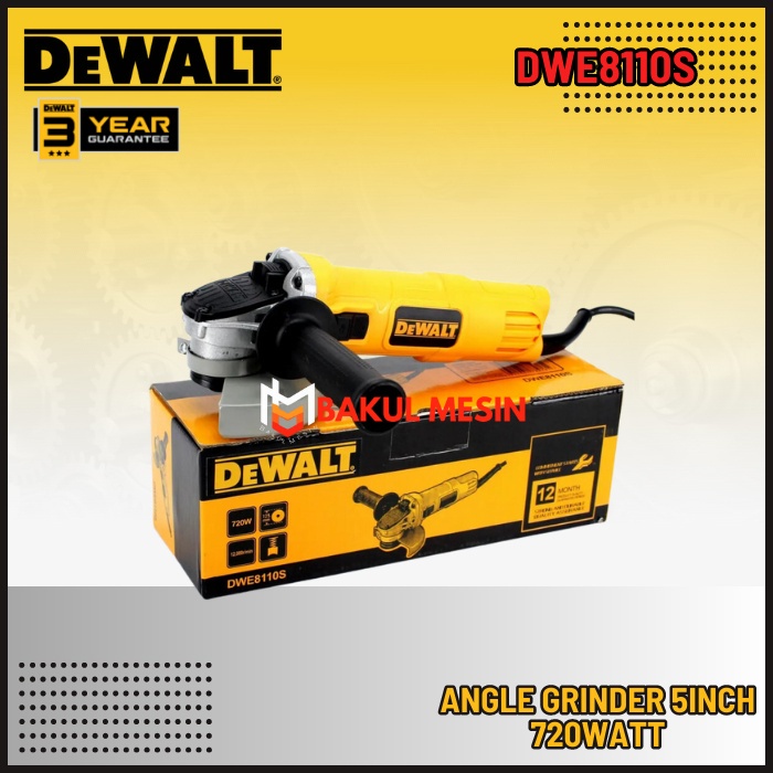 Jual DEWALT DWE8110S Angle Grinder Slide Switch 5" Gerinda 5 inch DWE8110 | Shopee Indonesia