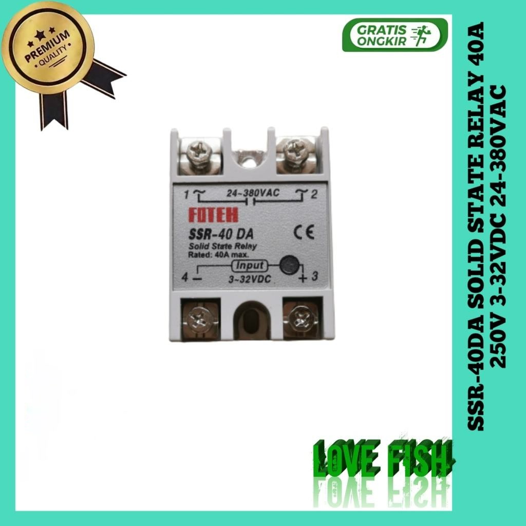 Jual SSR-40DA Solid State Relay 40A 250V 3-32VDC 24-380VAC | Shopee Indonesia