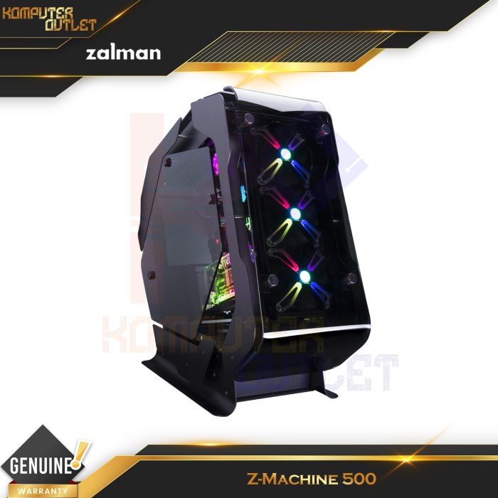 Jual Zalman Z Machine 500 - ARGB Tempered Glass Mid Tower E-ATX PC Case ...