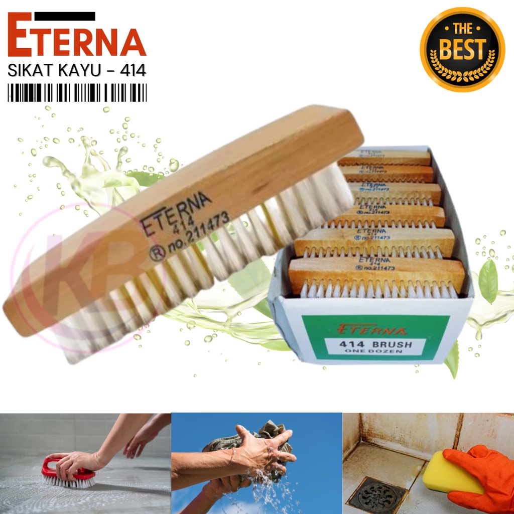 Jual Sikat Baju / Sikat Kayu Eterna / Sikat Cuci Baju Serbaguna Lantai ...