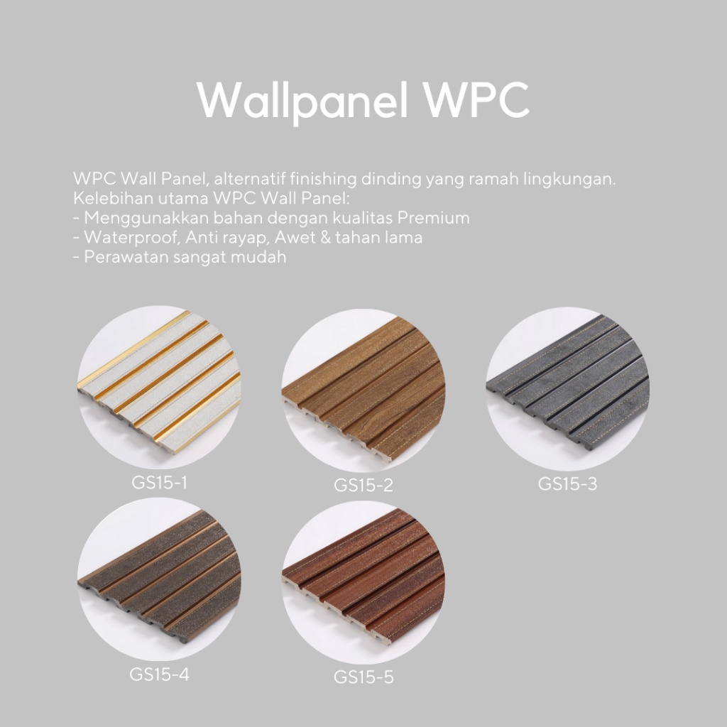 Jual [GS15] WPC PANEL DINDING MURAH BERKUALITAS WALLPANEL WPC HARGA ...