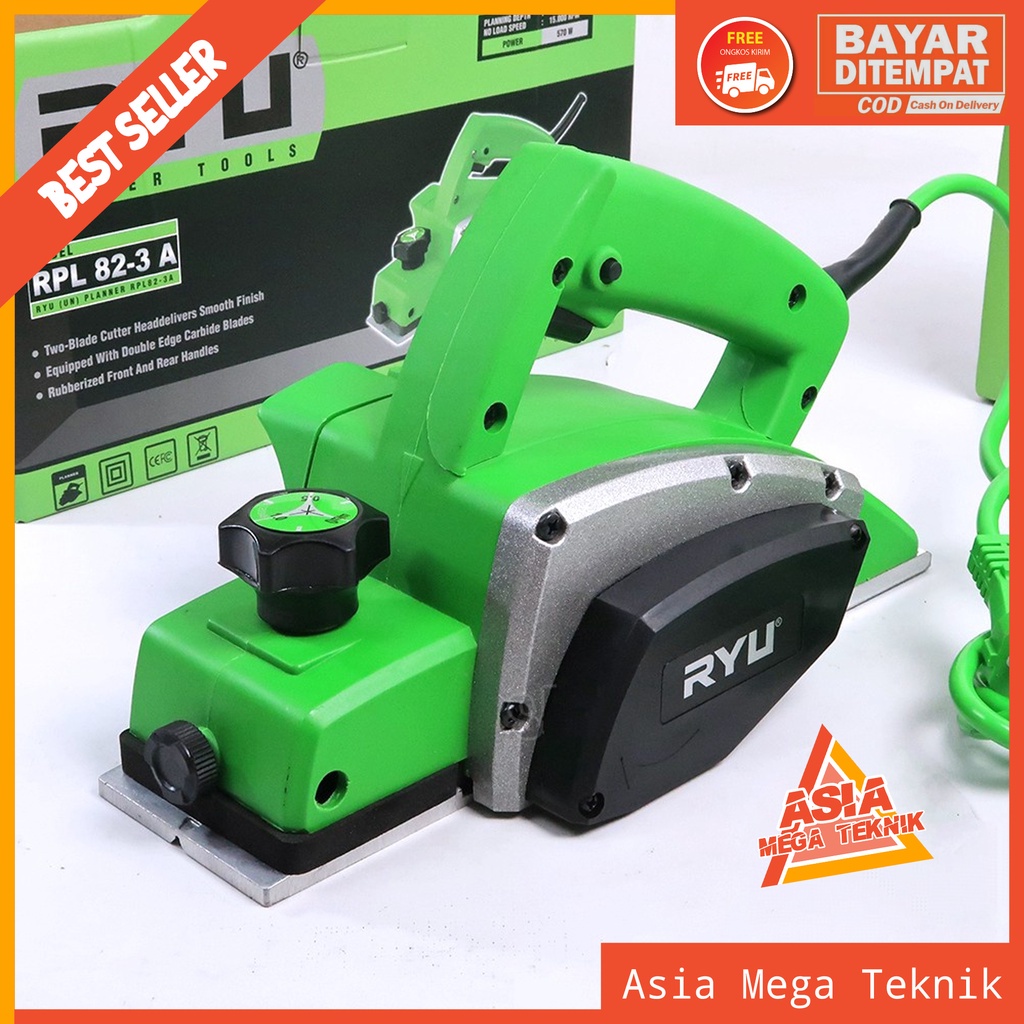 Jual mesin planner RYU RPL 82-3A mesin ketam serut pasah palner serut ...