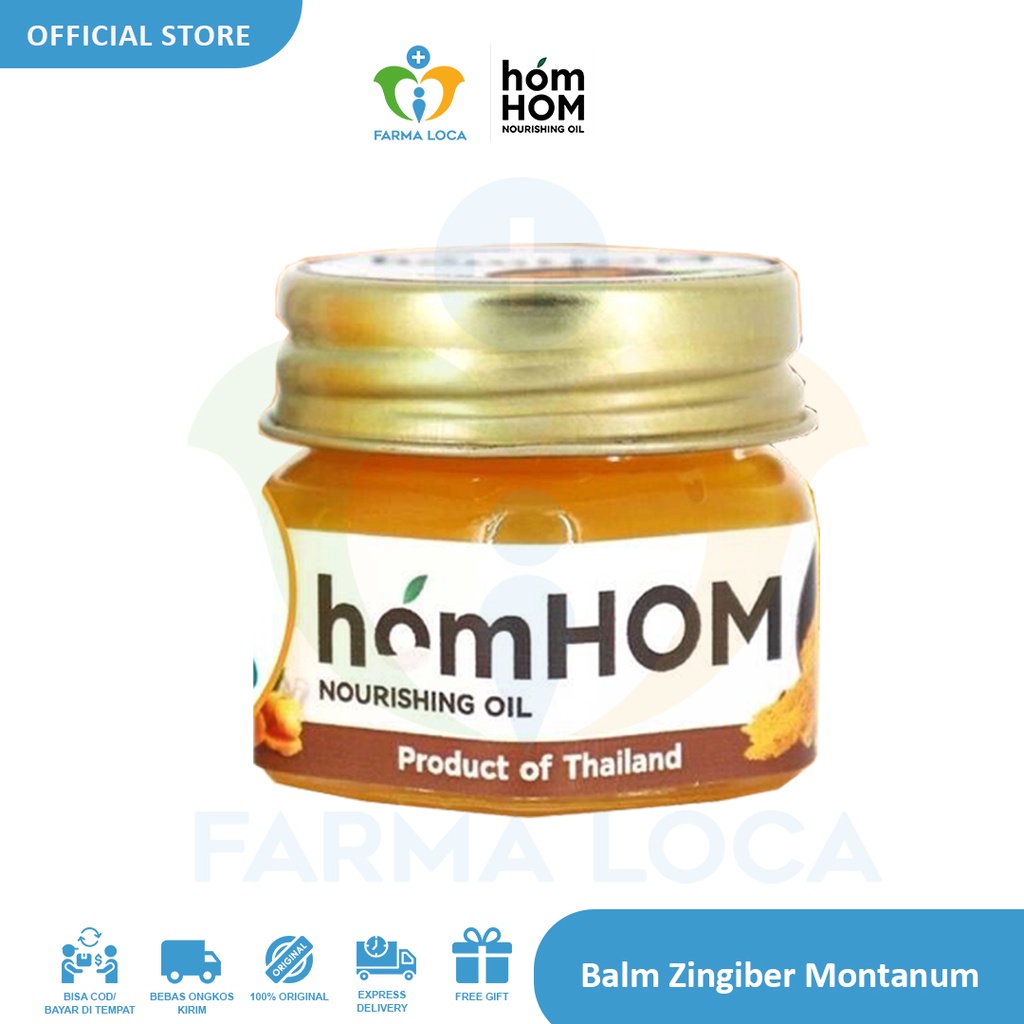 Jual Farma Loca - homHOM Nourishing Balm Oil | Balsem Jahe - Mengurangi ...