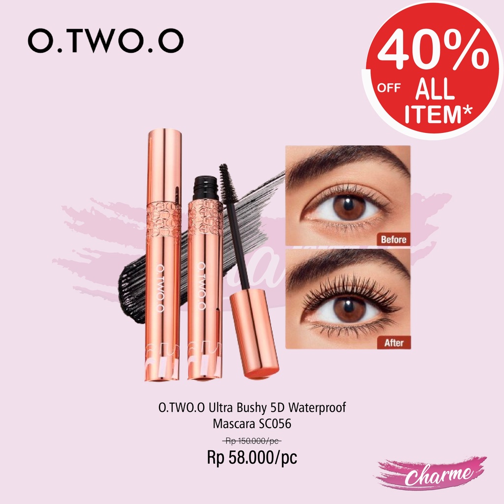 Jual (READY & ORI) O.TWO.O Ultra Bushy 5D Waterproof Mascara SC056 | Shopee Indonesia