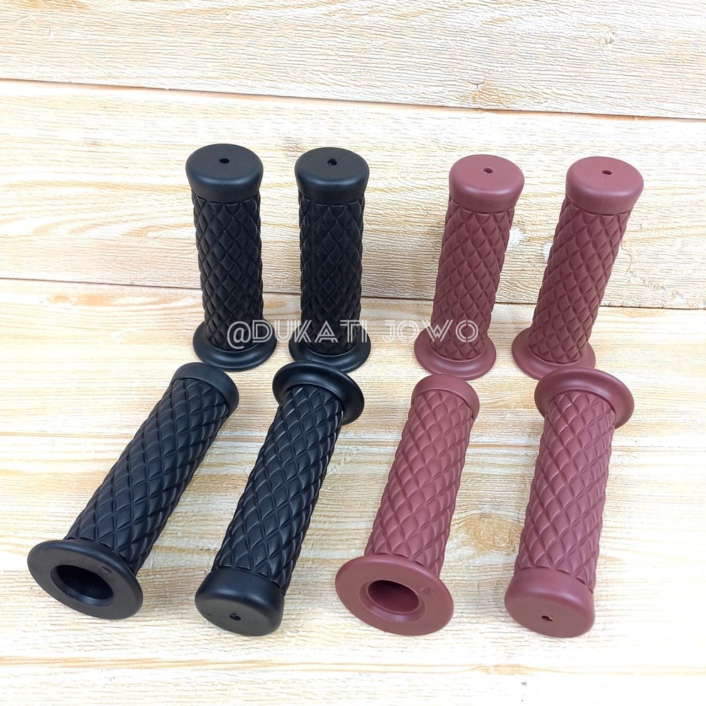Jual handgrip wajik grip karet hanfat model diamond classic Hitam ...