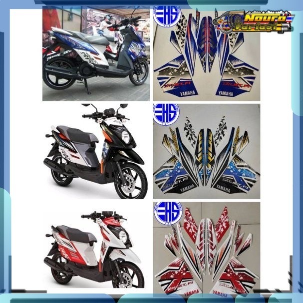 Jual Stiker striping yamaha x-ride xride 2013 stiker motor list standar ...