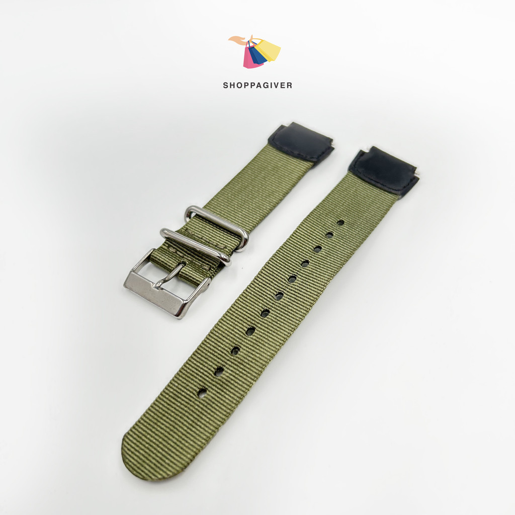 Jual Original Strap Tali Canvas Nato Casio AE-1200WH / AE-1200WHB Hijau ...