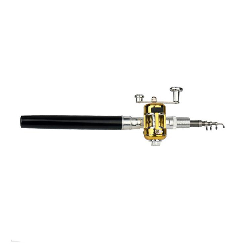 Jual Telescopic Mini Fishing Pole Pen Shape Folded Fishing Rod with ...